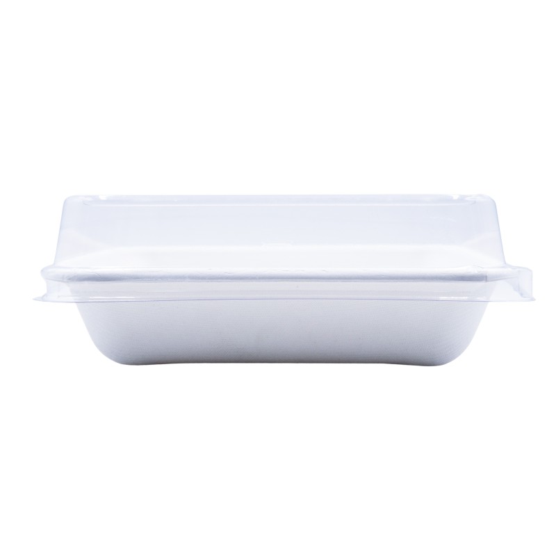 Envase 21x21cm caña de azucar + tapa PLA WORLDVIEW